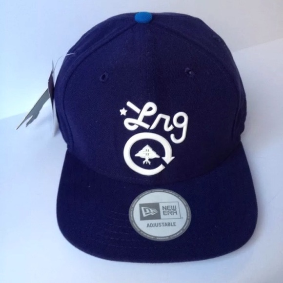 Lrg | Accessories | Lrg New Era Snapback Hat Cap Blue Flat Bill | Poshmark